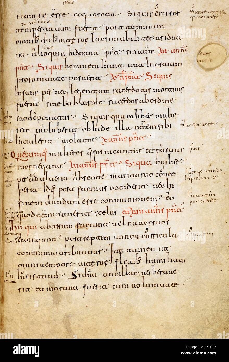 Text with rubrication. Homilies of St Augustine, etc. Spain (Monastery ...