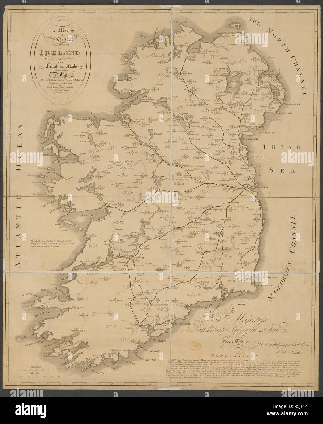 A map of the Post Roads of Ireland . A Map of the ... Post Roads of ...