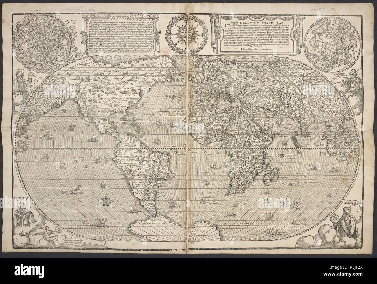 Map of the world. Dell' Universale. L'Universale Orbe della Terra ...