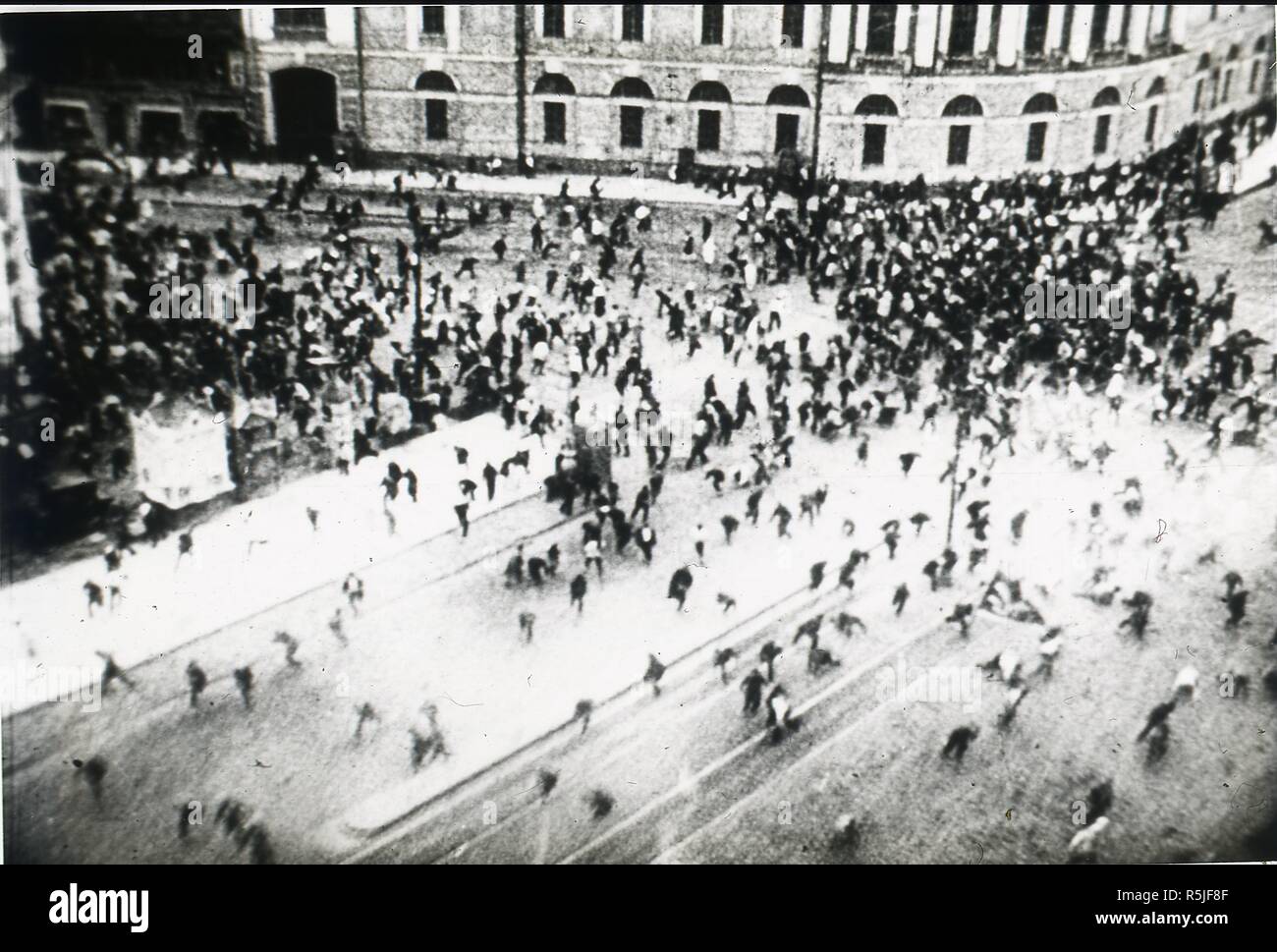 Scene from the film "October: Ten Days That Shook the World" by Sergei Eisenstein. Museum ...