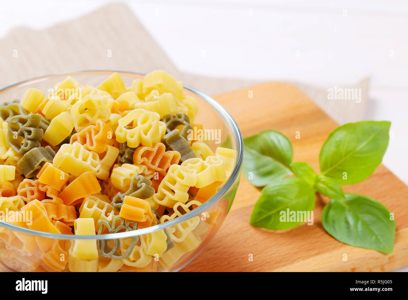 raw colored pasta Stock Photo - Alamy
