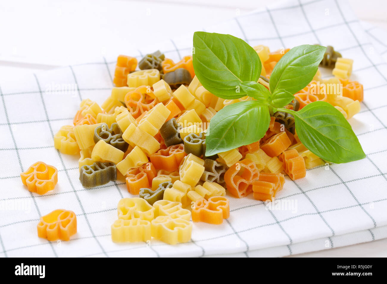 raw colored pasta Stock Photo - Alamy