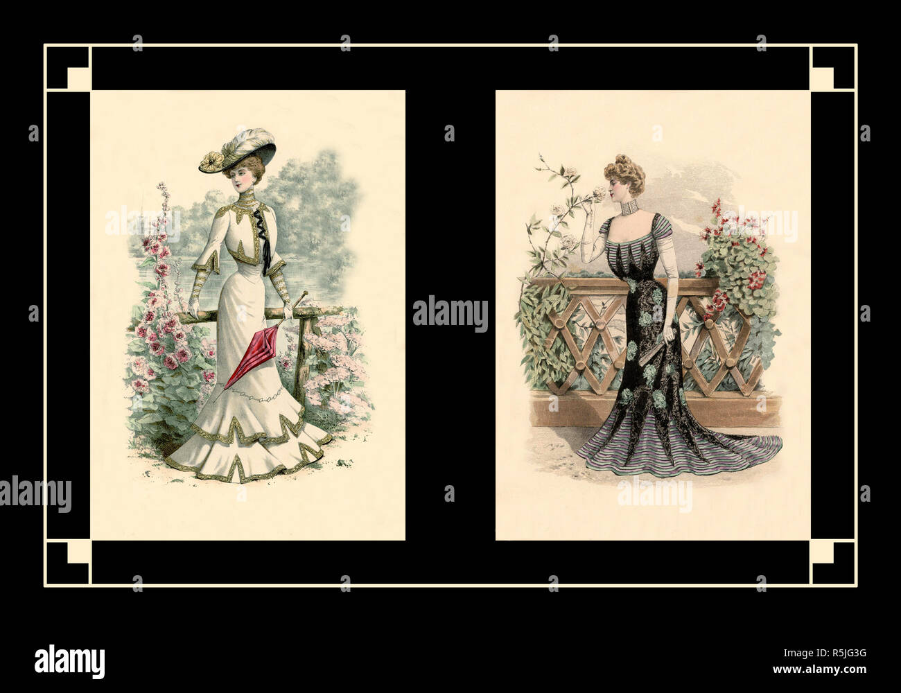Victorian vintage illustrations hi-res stock photography and images - Alamy