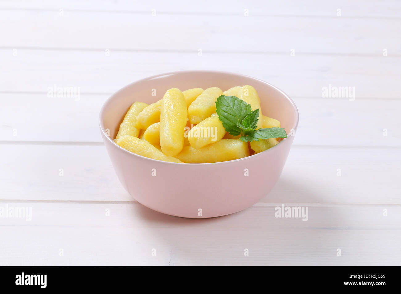 potato cones or gnocchi Stock Photo - Alamy