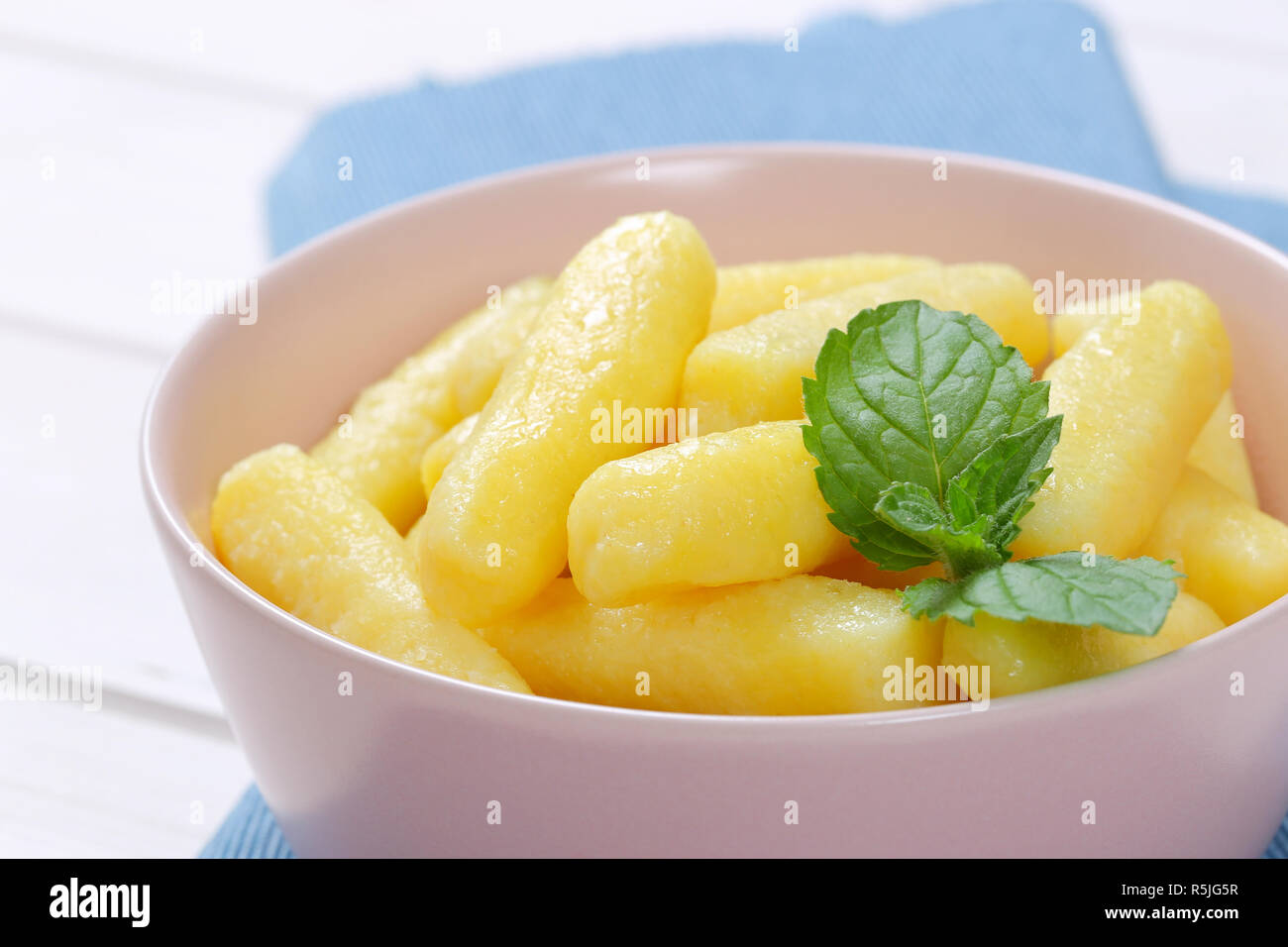 potato cones or gnocci Stock Photo - Alamy