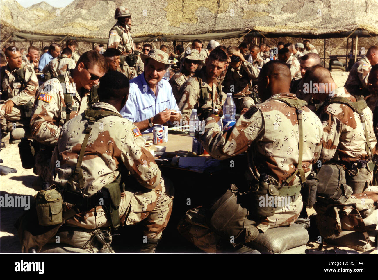 Saudi Arabia - November 22, 1990 -- United States President George H.W ...