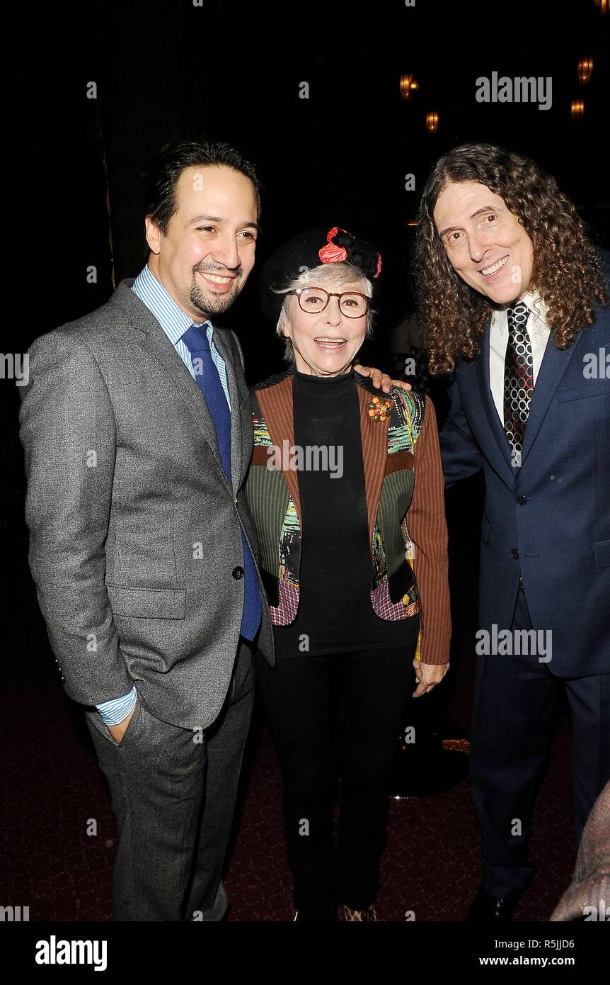 Lin manuel miranda weird al yankovic rita moreno hi-res stock ...
