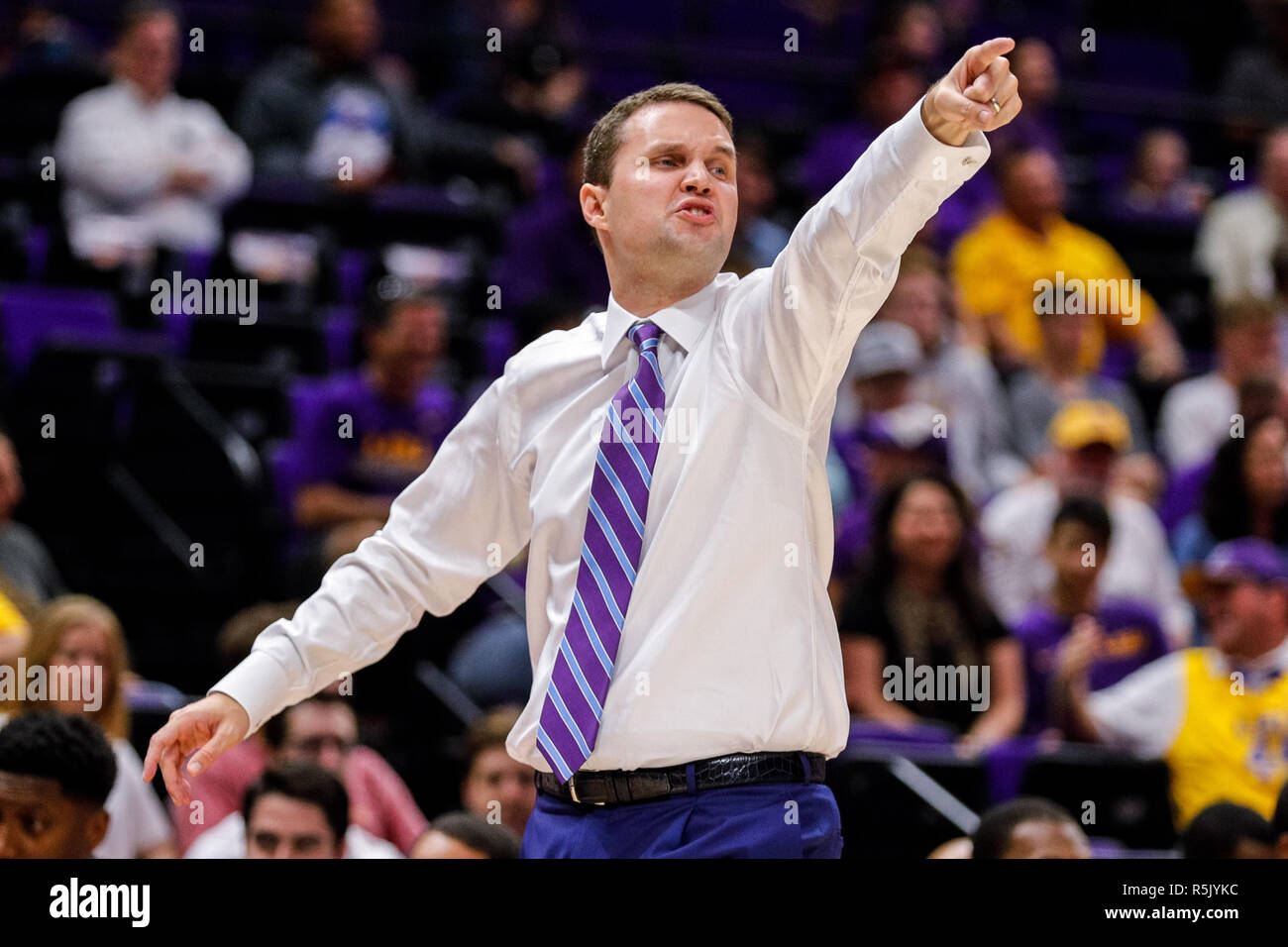 Baton Rouge, LA, USA. 1st Dec, 2018. LSU Tigers head coach Will Wade ...