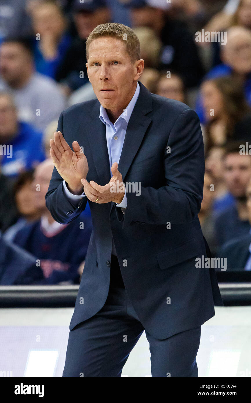 Omaha, NE U.S. 01st Dec, 2018. Gonzaga Bulldogs head coach Mark Few in ...