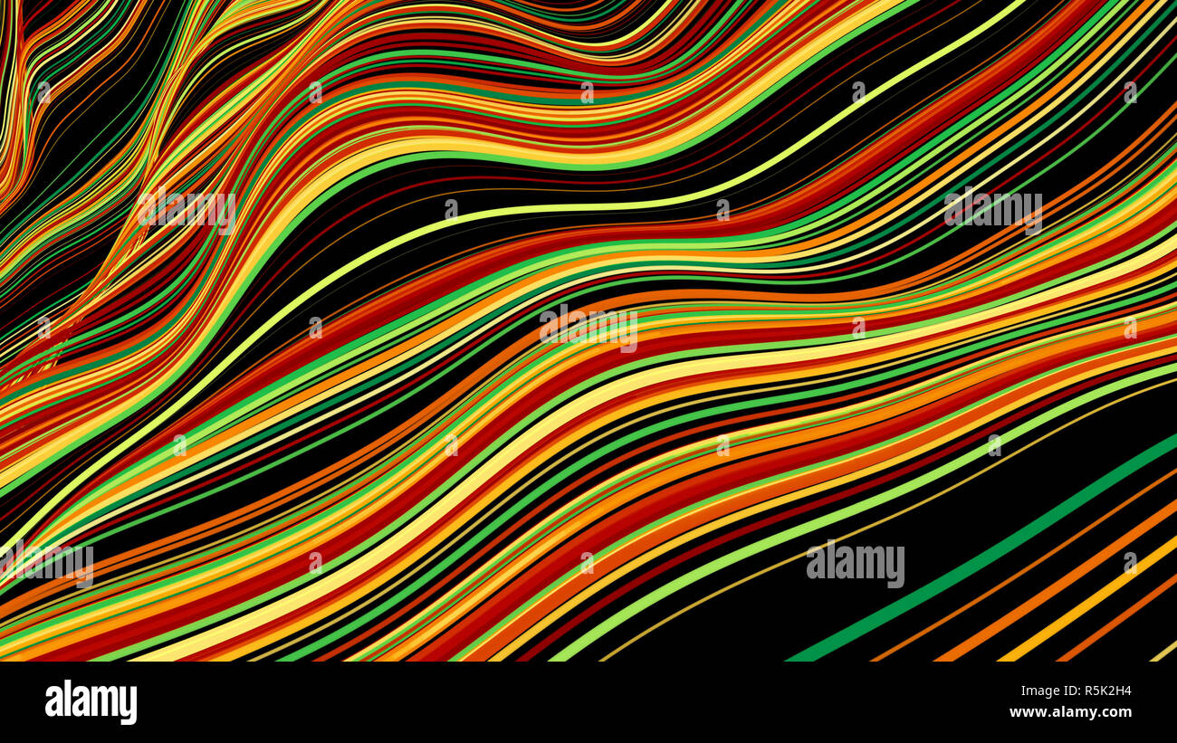 Abstract background with colorful wavy lines Stock Photo - Alamy