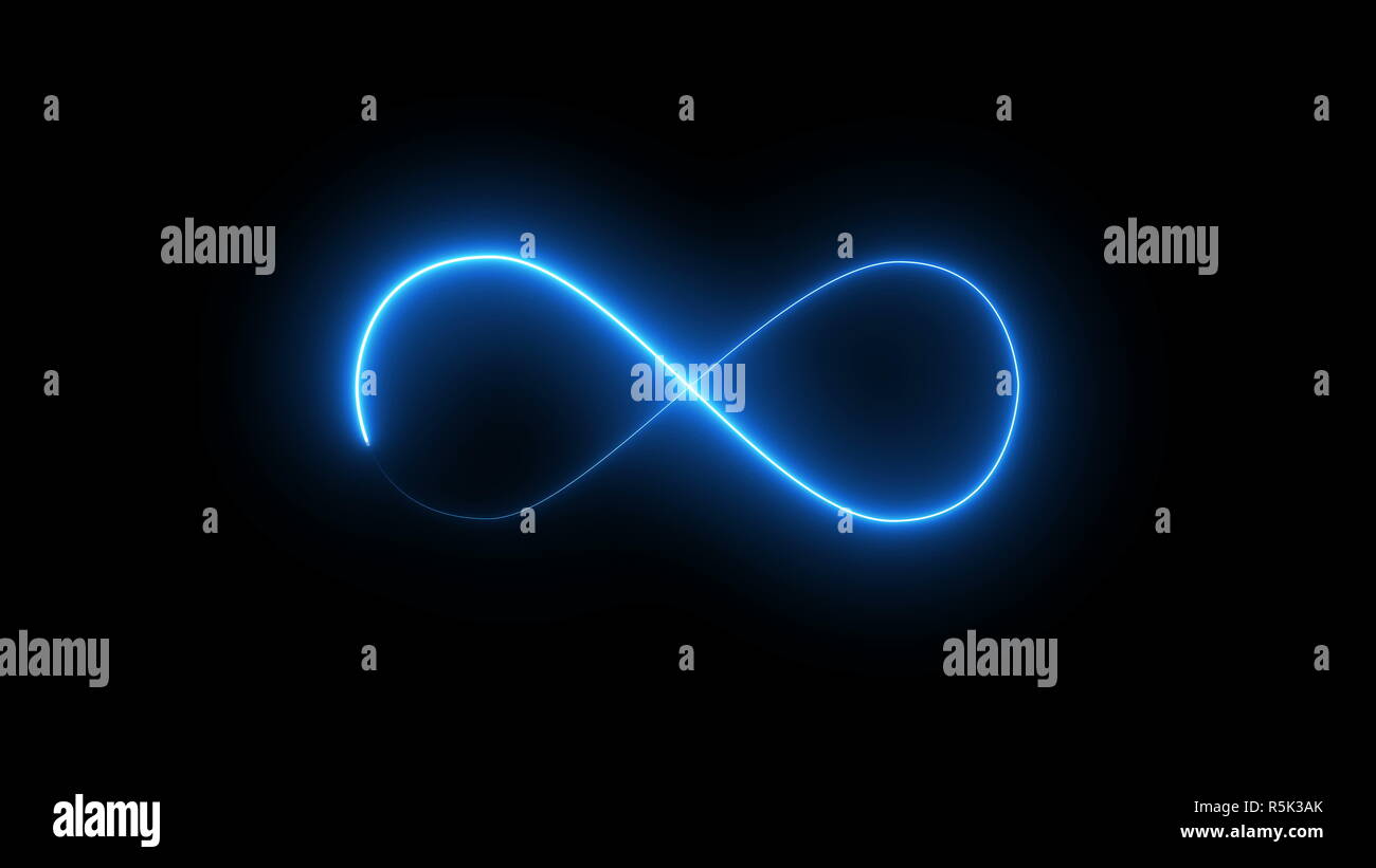Infinity symbol glow hi-res stock photography and images - Alamy