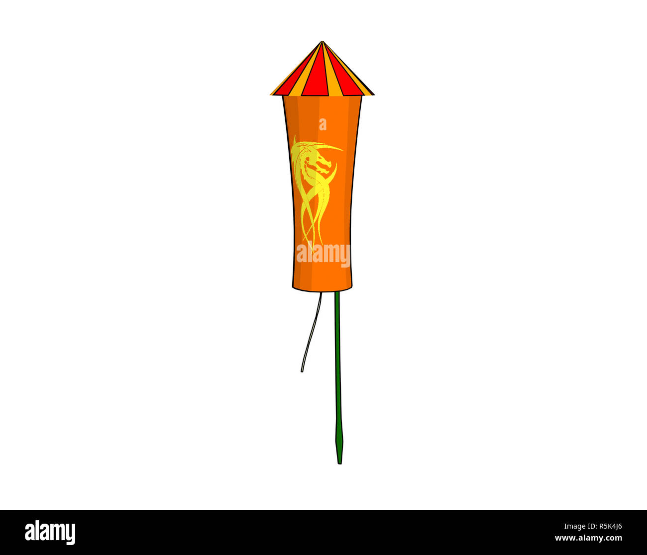 firework rocket isolated Stock Photo - Alamy