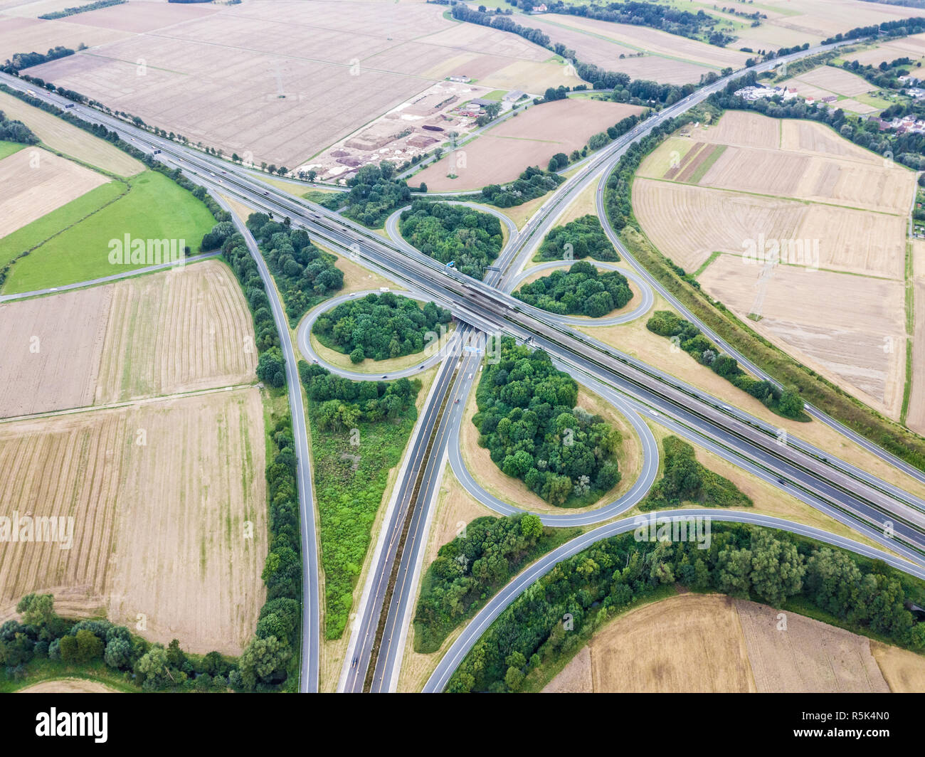 Autobahn germany aerial hi-res stock photography and images - Alamy