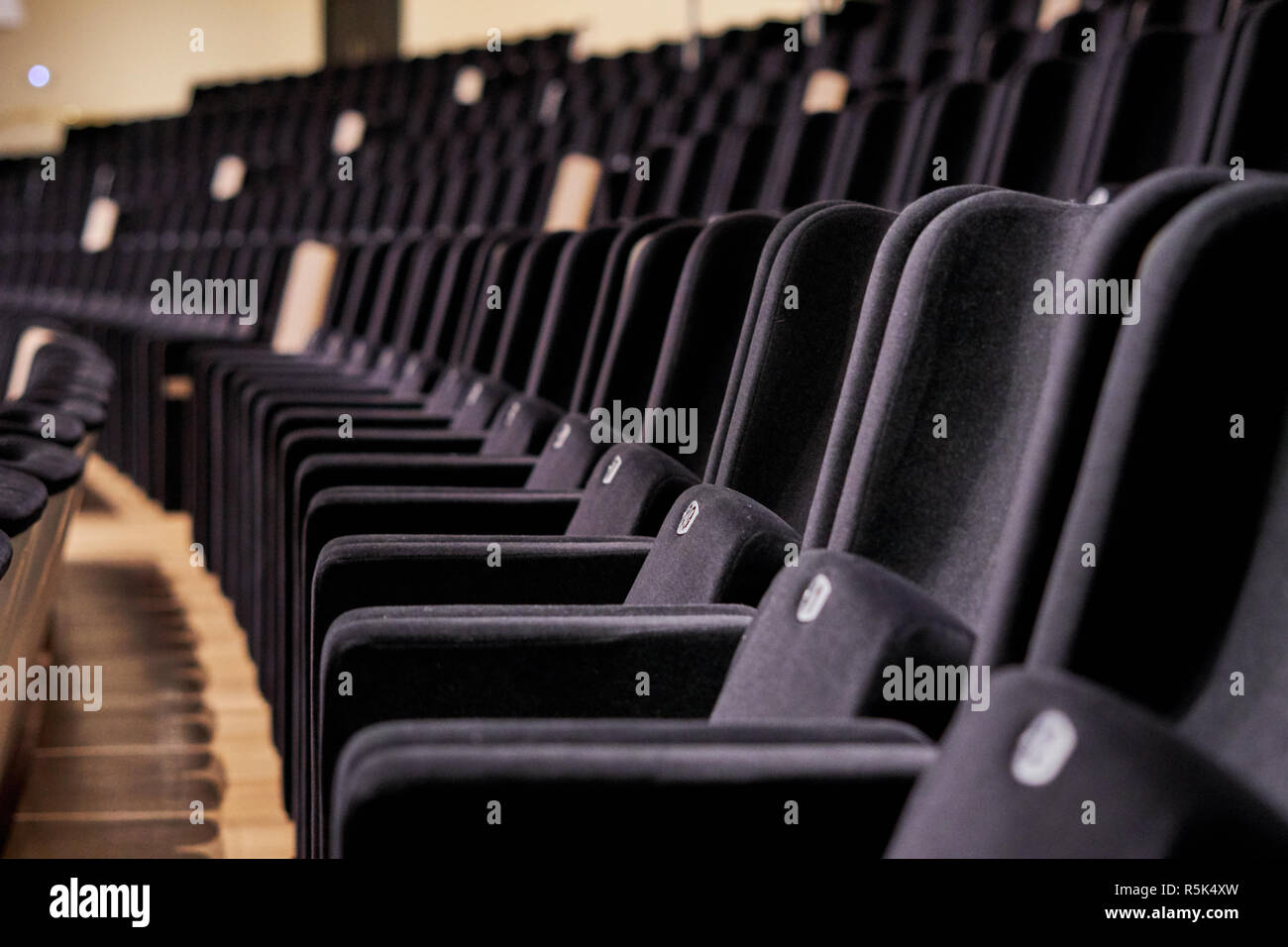 concert hall seats rows Stock Photo - Alamy