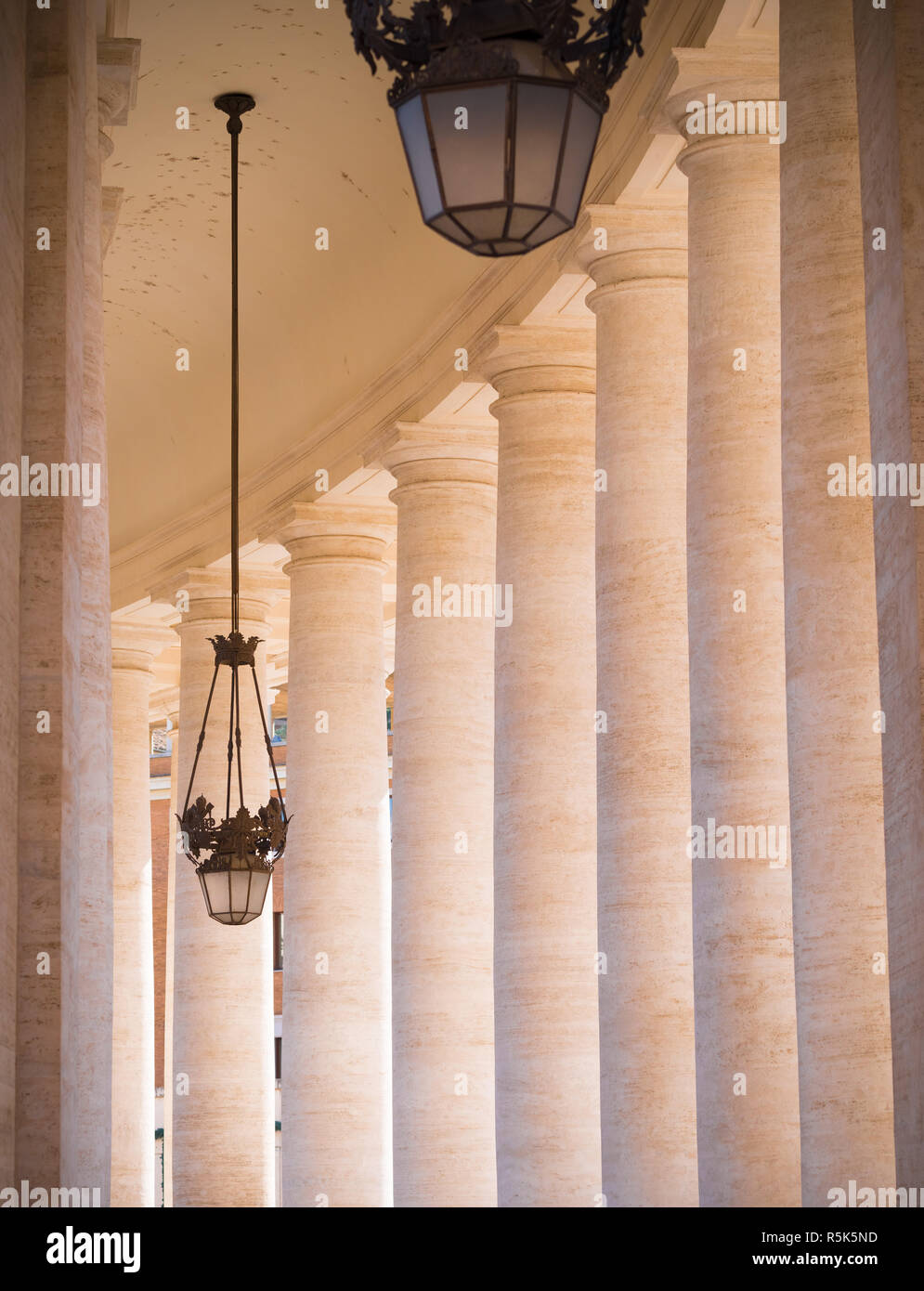 ancient colums in vatican city Stock Photo - Alamy