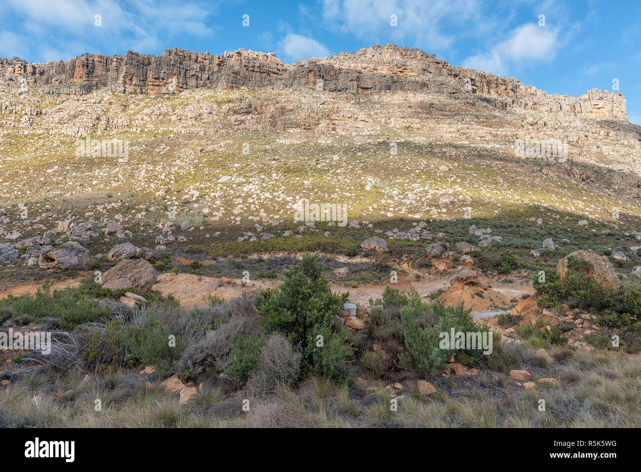 Position of the destroyed Boer War blockhouse at the top of the Uitkyk ...