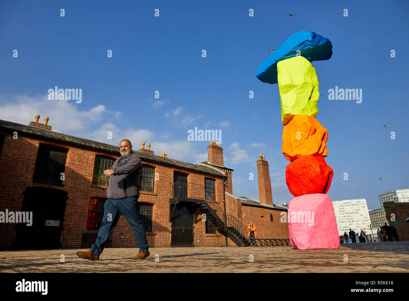 Liverpool Mountain public art on Liverpools waterfront by artist Ugo ...