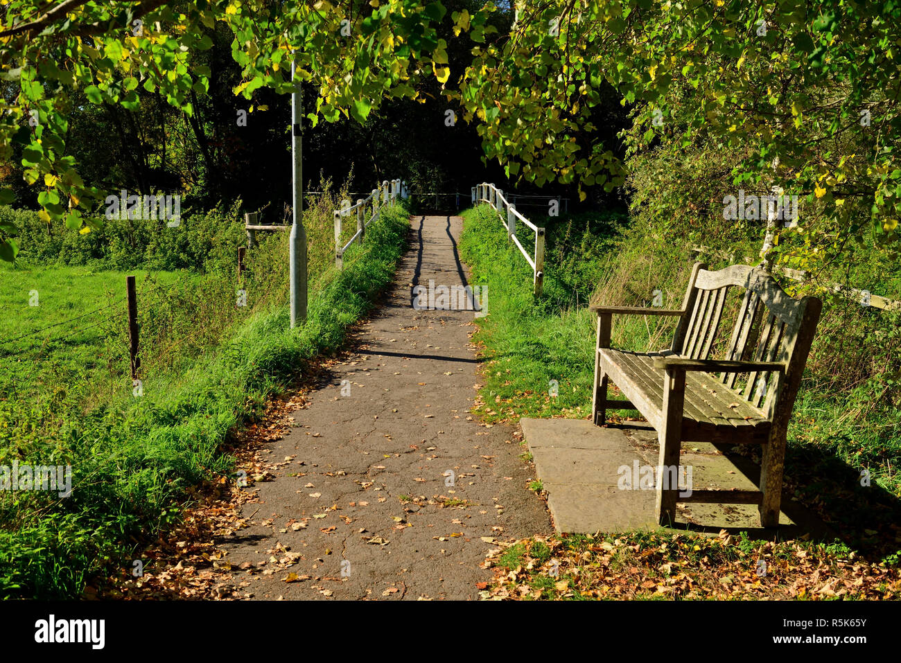 Footpath handrail hi-res stock photography and images - Alamy