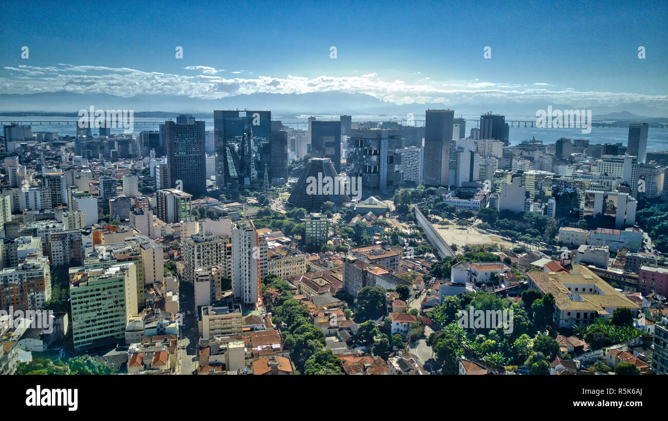Rio de Janeiro Downtown and Morning Sky Stock Photo - Alamy