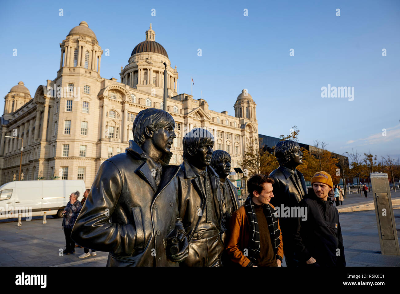 Liverpool Waterfront Liverpool's most famous sons the Fab Four Batales ...