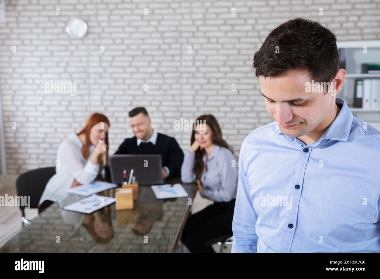 Sad employees office group hi-res stock photography and images - Alamy
