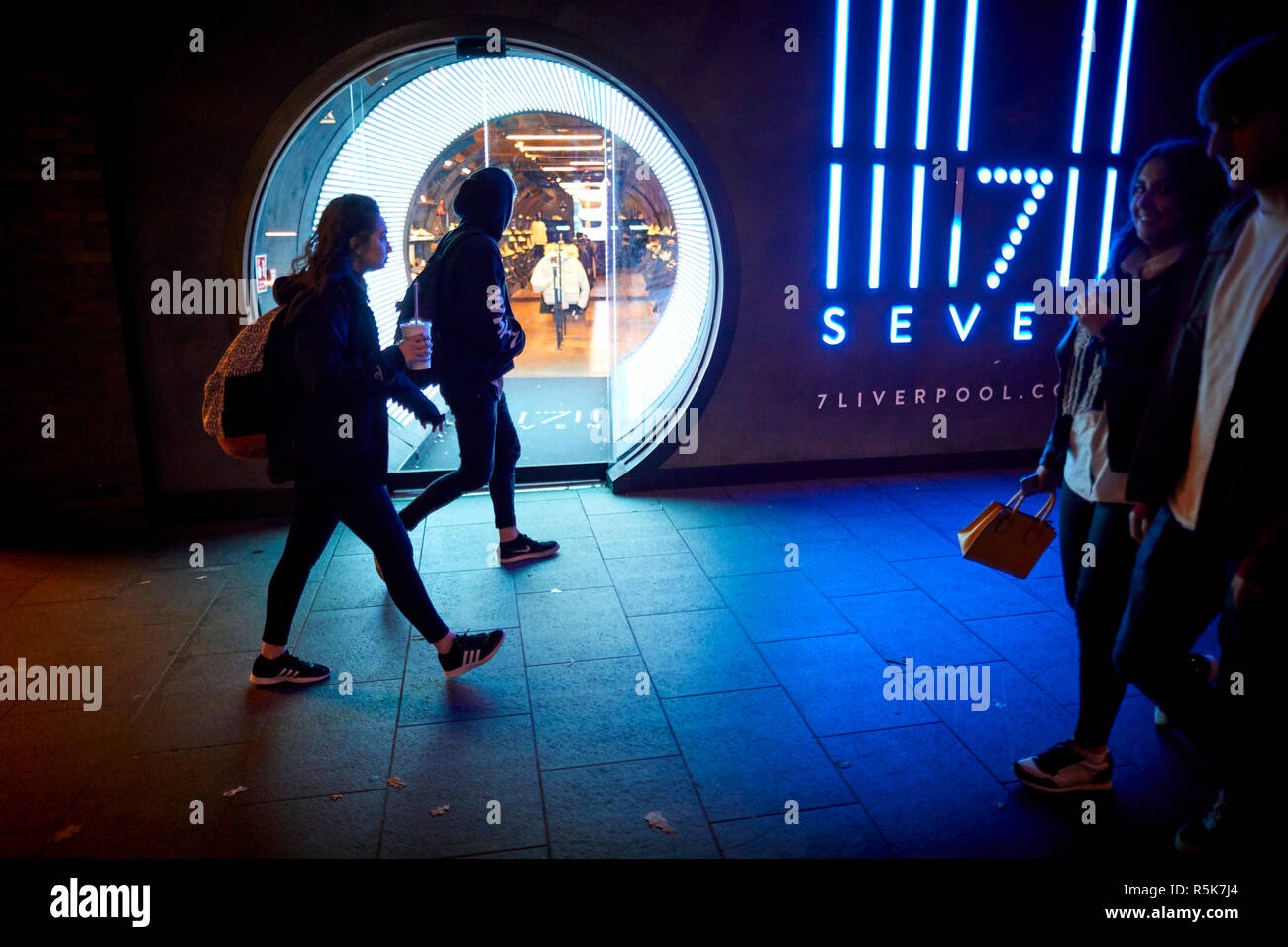 Liverpool city centre Liverpool One shop 7 Seven trainer sales Stock ...