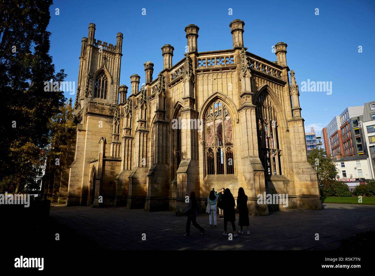 Liverpool city centre designated Grade II* St Luke's Church, commonly ...