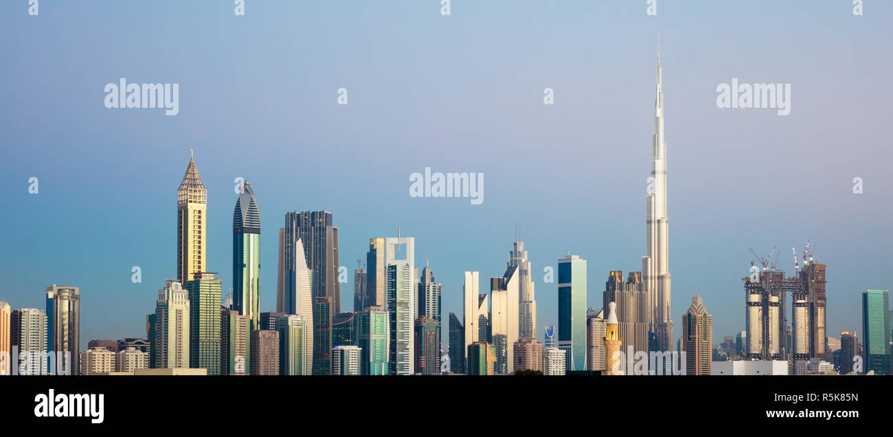 Dubai Skyline, UAE Stock Photo - Alamy