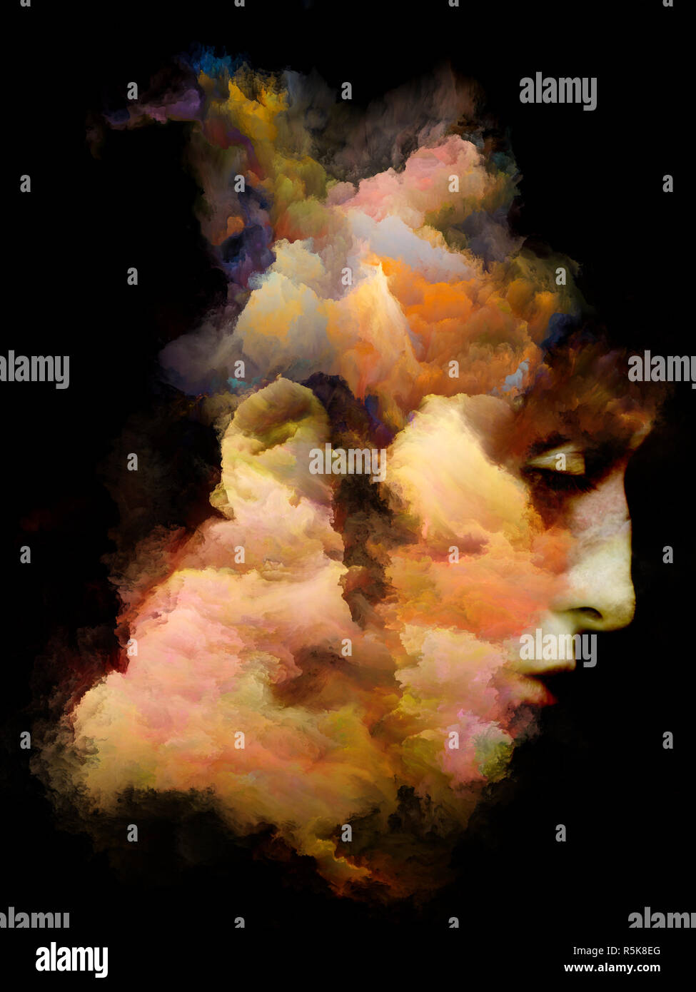 Colors of Mind Stock Photo - Alamy