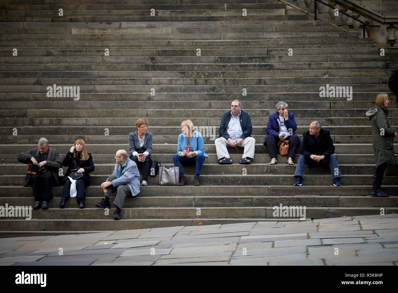 Liverpool city centre world museum steps Stock Photo - Alamy