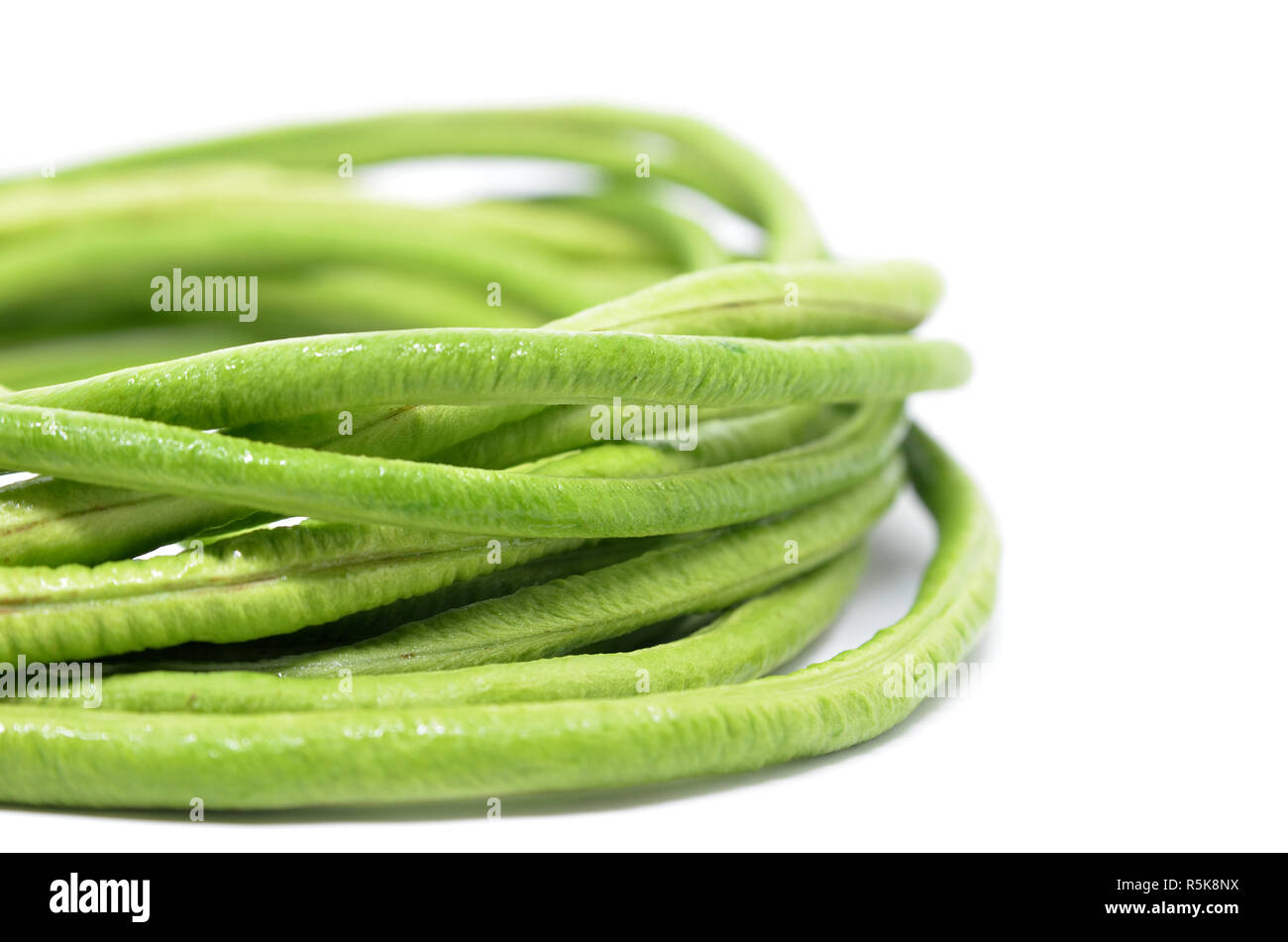 Long bean isolated Stock Photo - Alamy