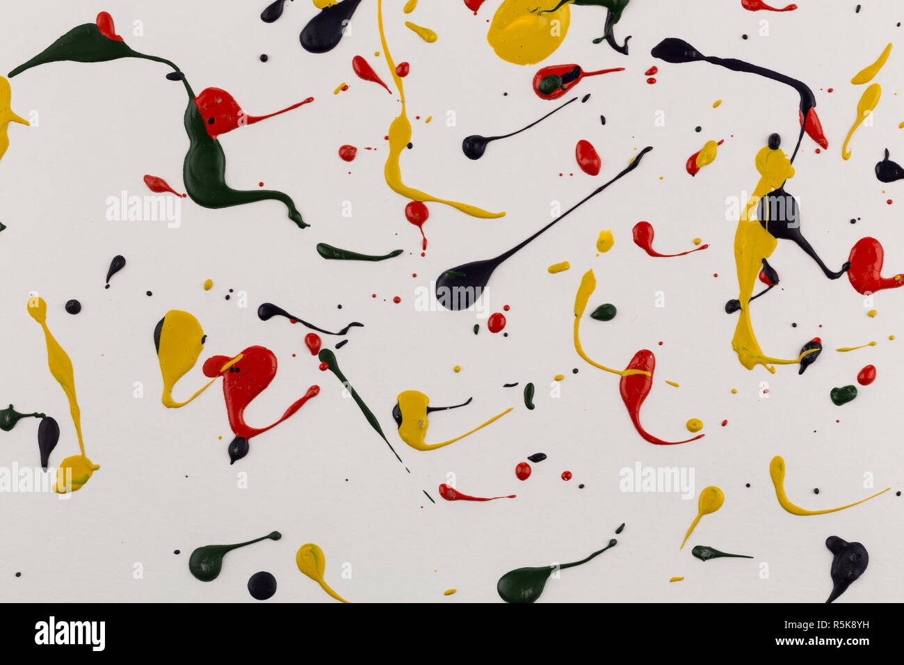 paint drops splash paper Stock Photo - Alamy