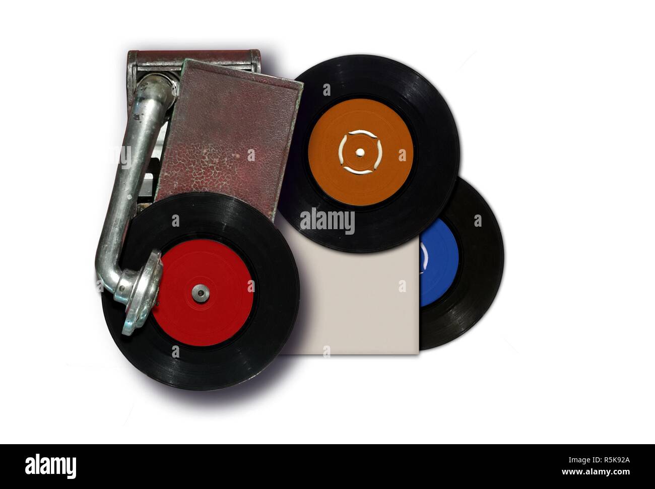 Top view record player Cut Out Stock Images & Pictures - Alamy