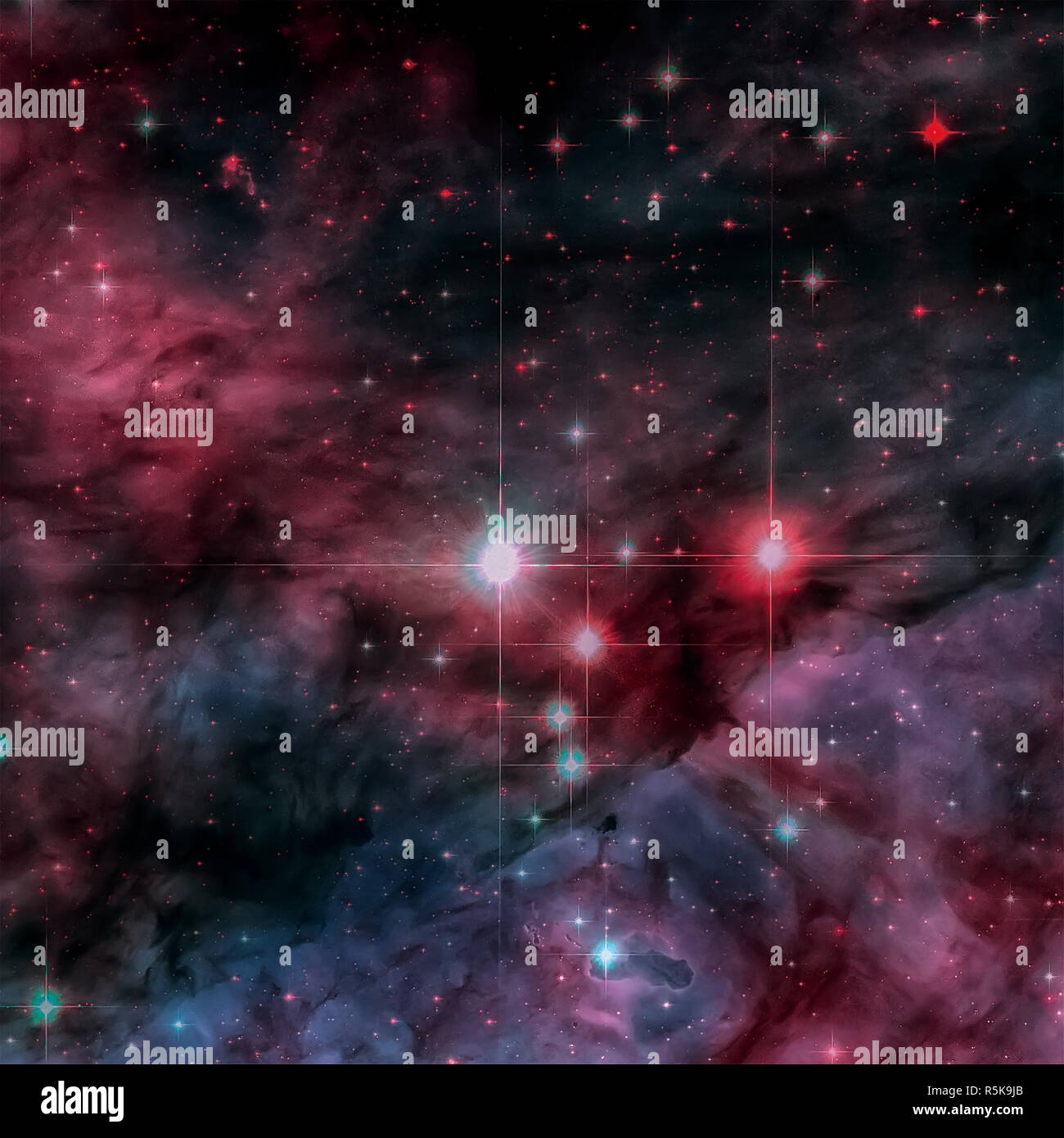 Wolf-Rayet star in the star forming region Carina Nebula Stock Photo ...