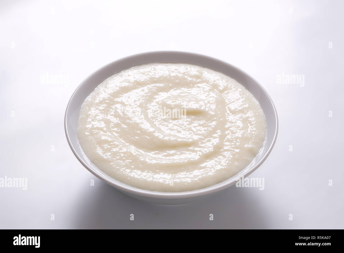 Cooked milk semolina porridge hi-res stock photography and images - Alamy