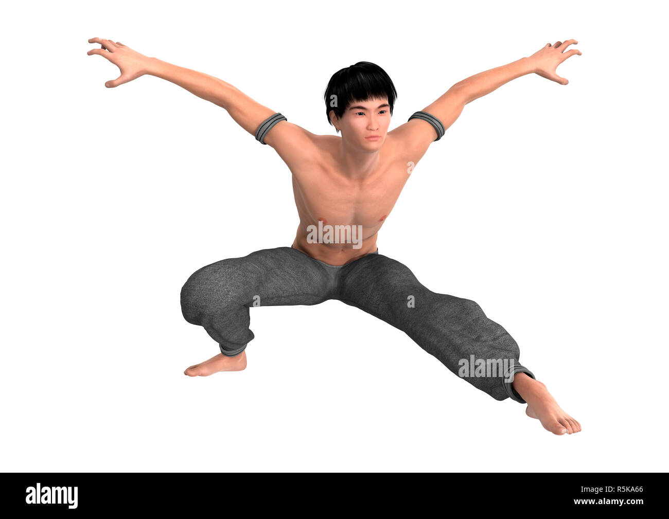 Monk fighting Cut Out Stock Images & Pictures - Alamy