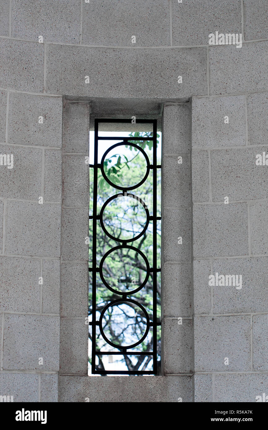 cemetery window detail war memorial Stock Photo - Alamy