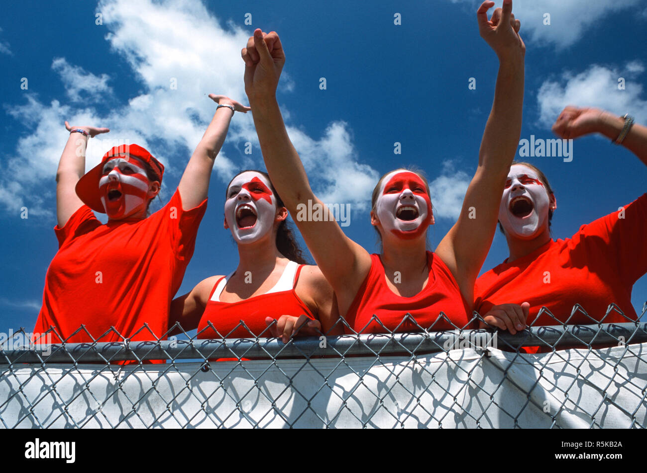 Football game face paint usa hi-res stock photography and images - Alamy