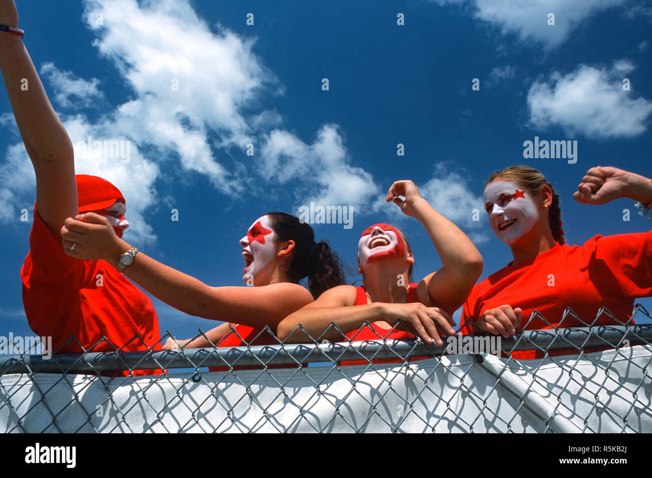 Football game face paint usa hi-res stock photography and images - Alamy