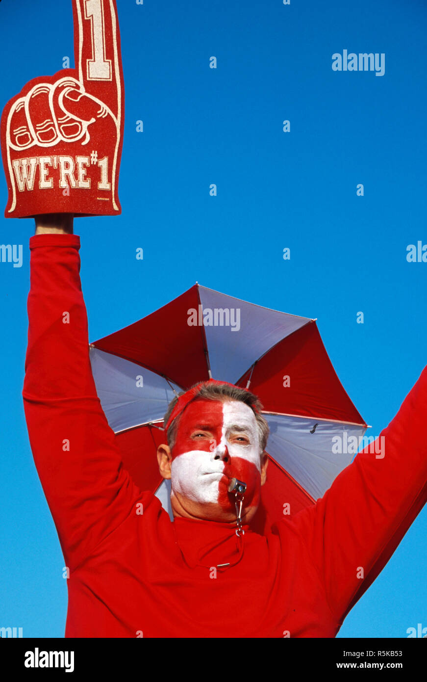 Colourful football fan hi-res stock photography and images - Alamy