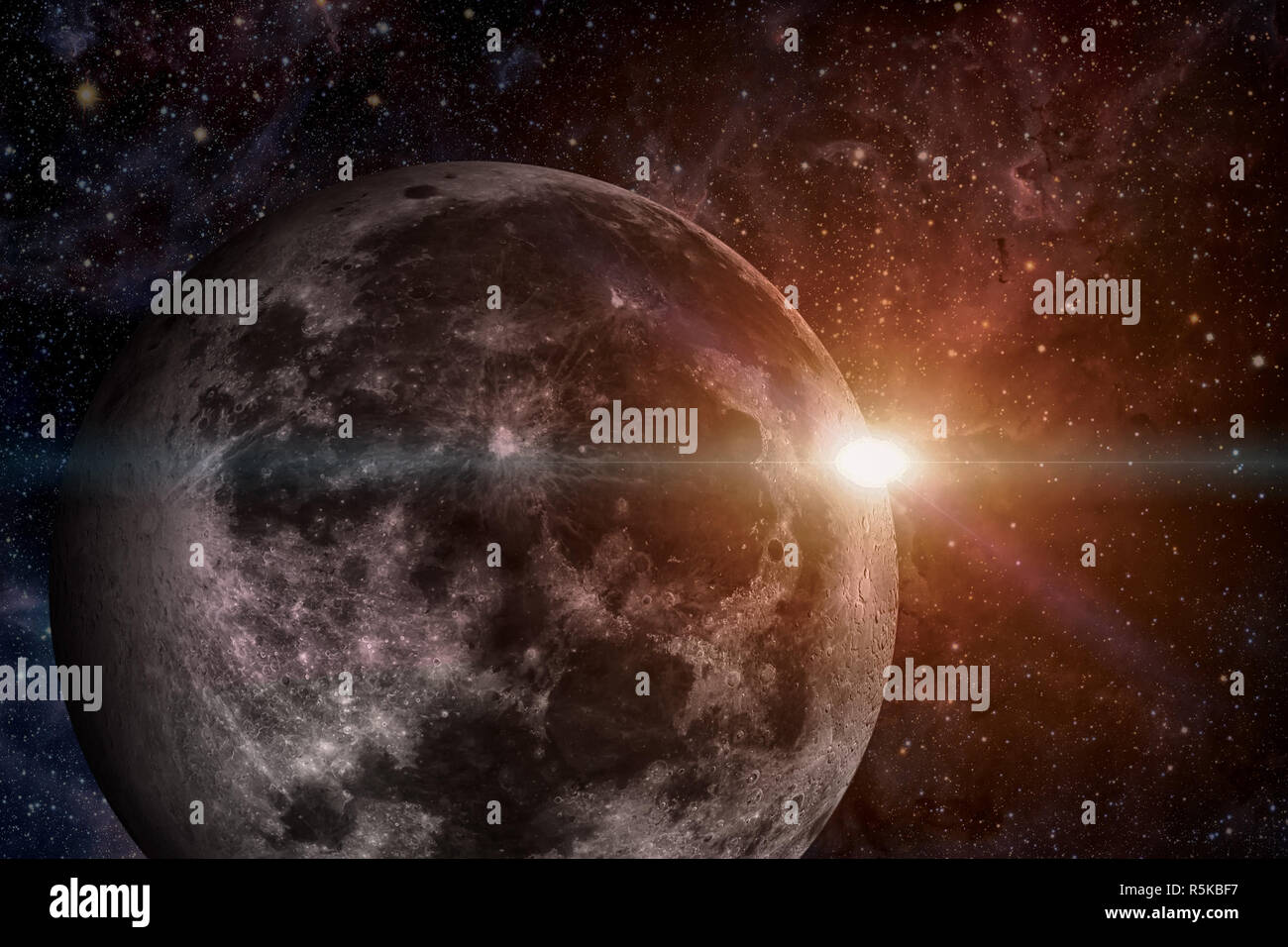 Solar System - Earths Moon. The Moon is Earth's only natural satellite ...