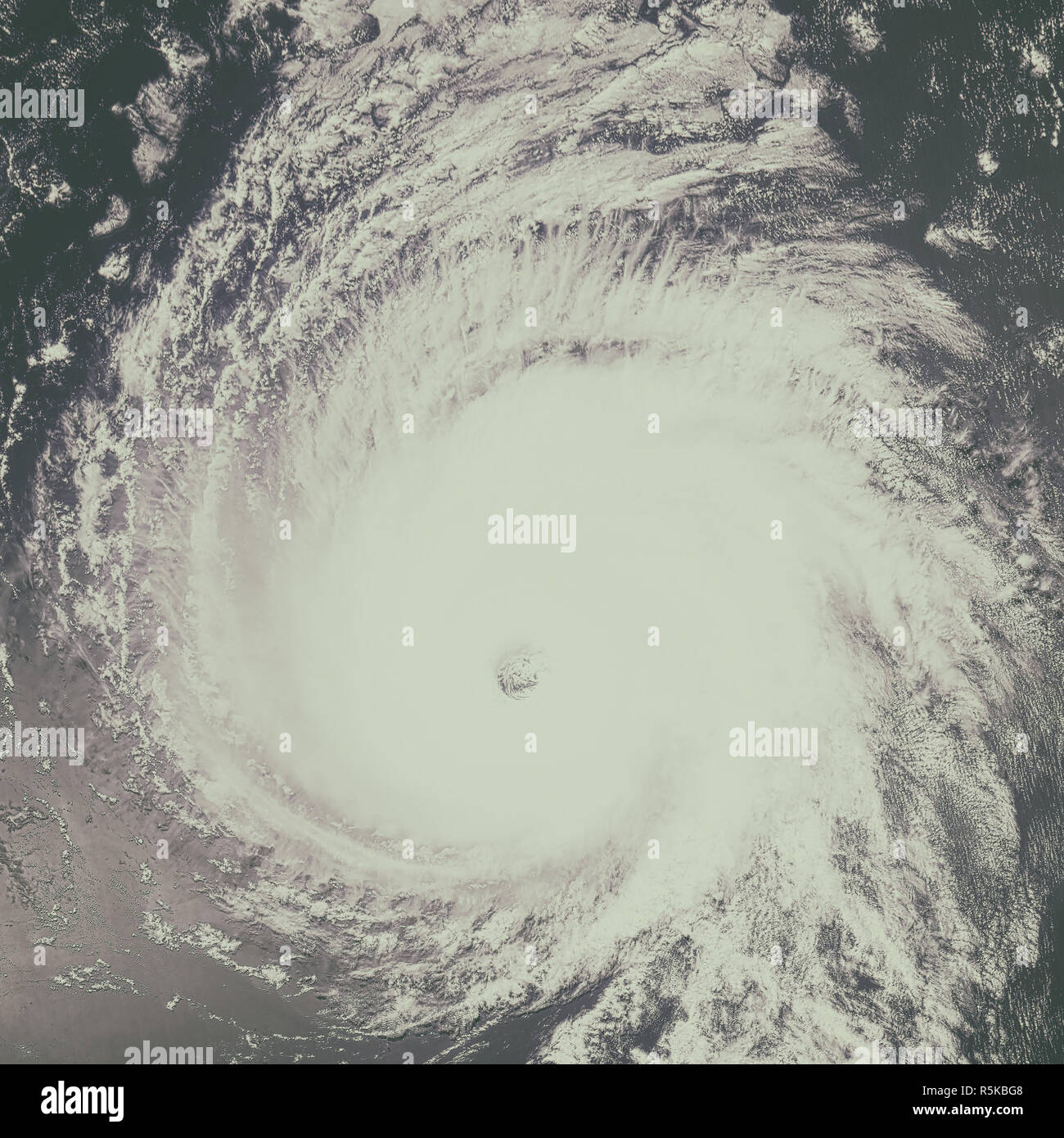 Huge hurricane over Pacific Ocean. Satellite photo Stock Photo - Alamy