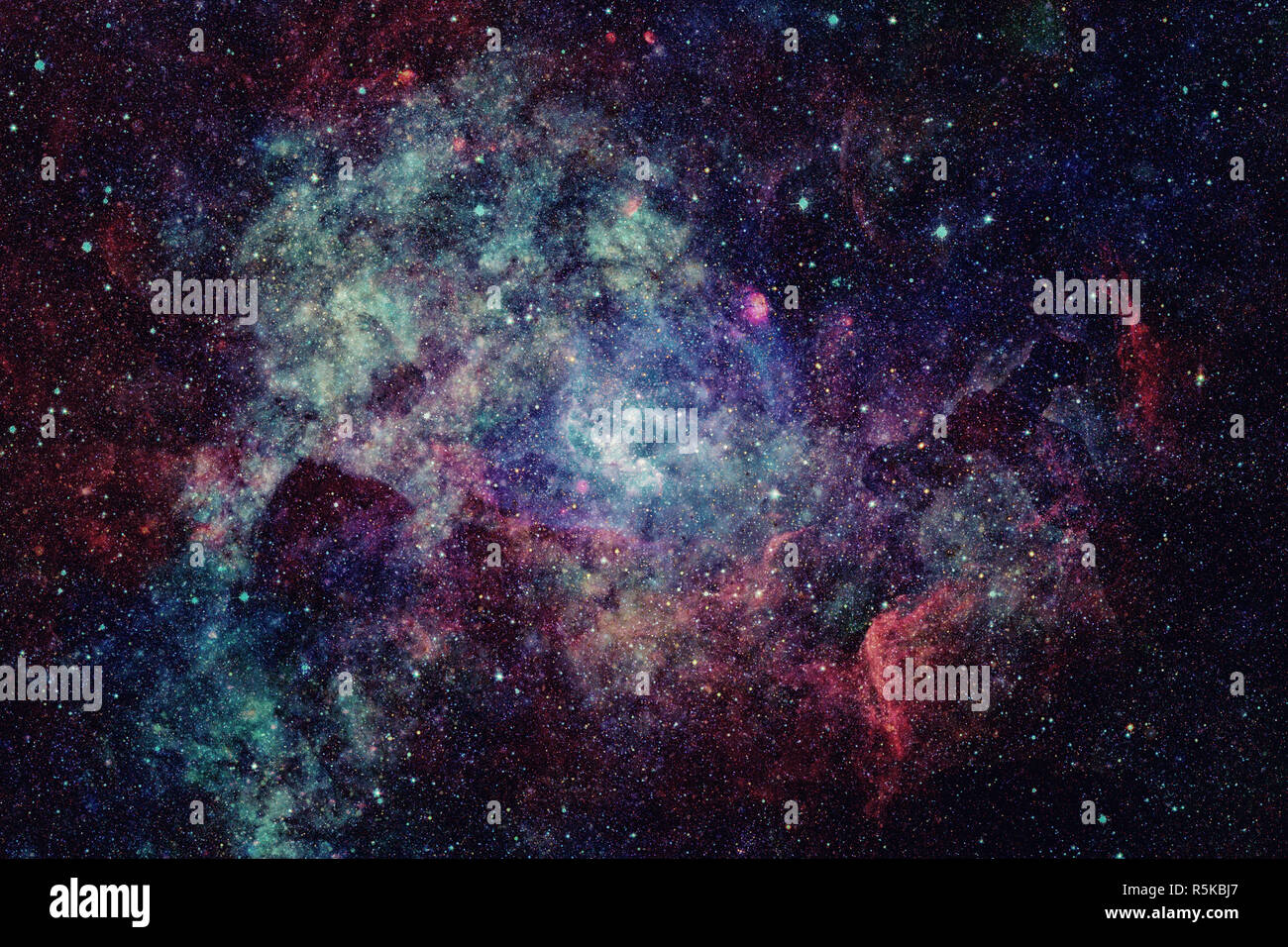Nebula and stars in outer space. Elements of this image furnished by ...