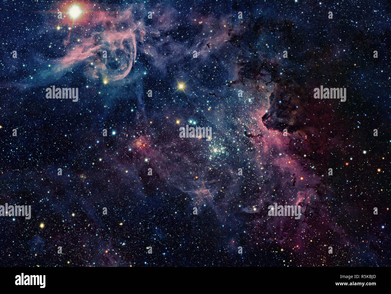 Image of the Carina Nebula in infrared light Stock Photo - Alamy