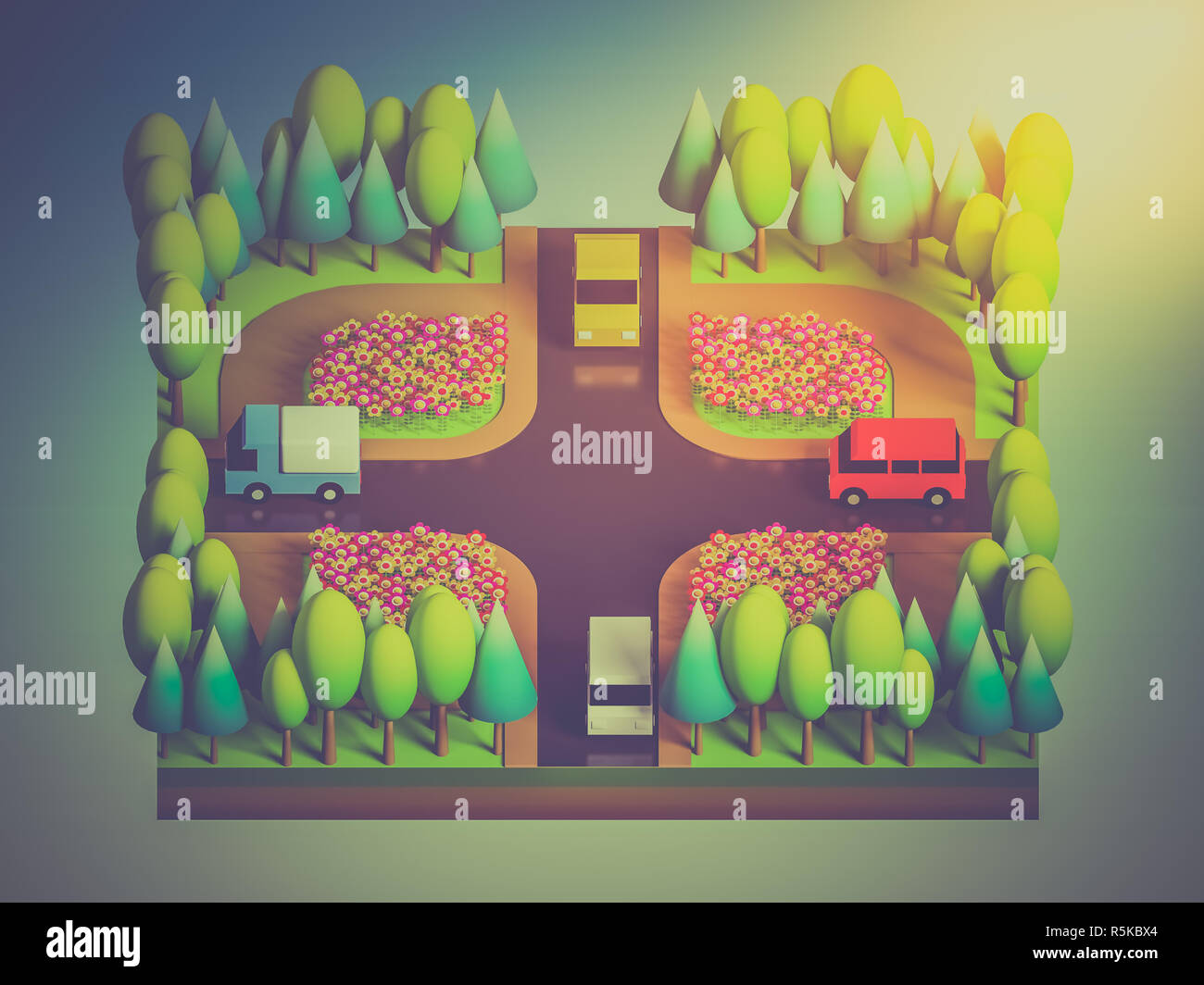 green earth concept in isometric view Stock Photo - Alamy