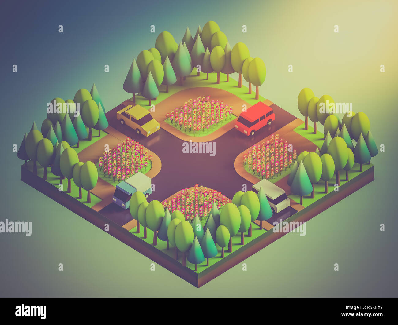 green earth concept in isometric view Stock Photo - Alamy