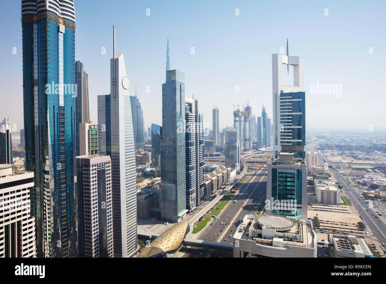 View Of Sheikh Zayed Road Stock Photo - Alamy