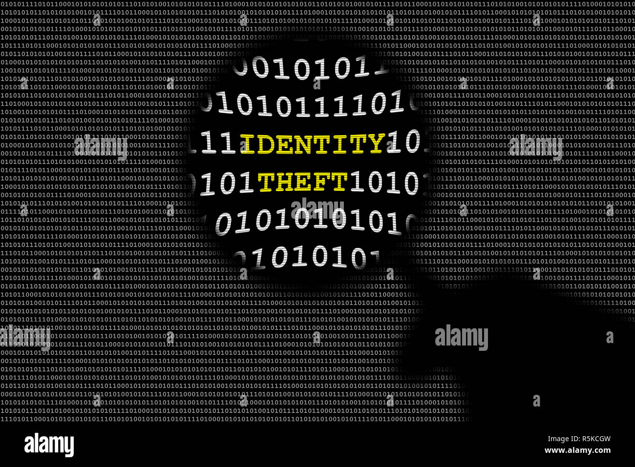 Hand Holding Magnifying Lens Over Binary Code And Text Stock Photo - Alamy