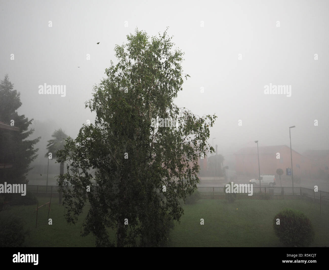 heavy rain and hail Stock Photo - Alamy