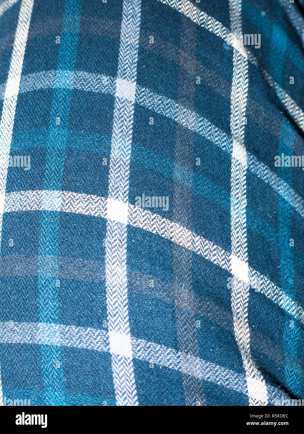 up close pattern and texture of blue and white striped pjs pajamas ...